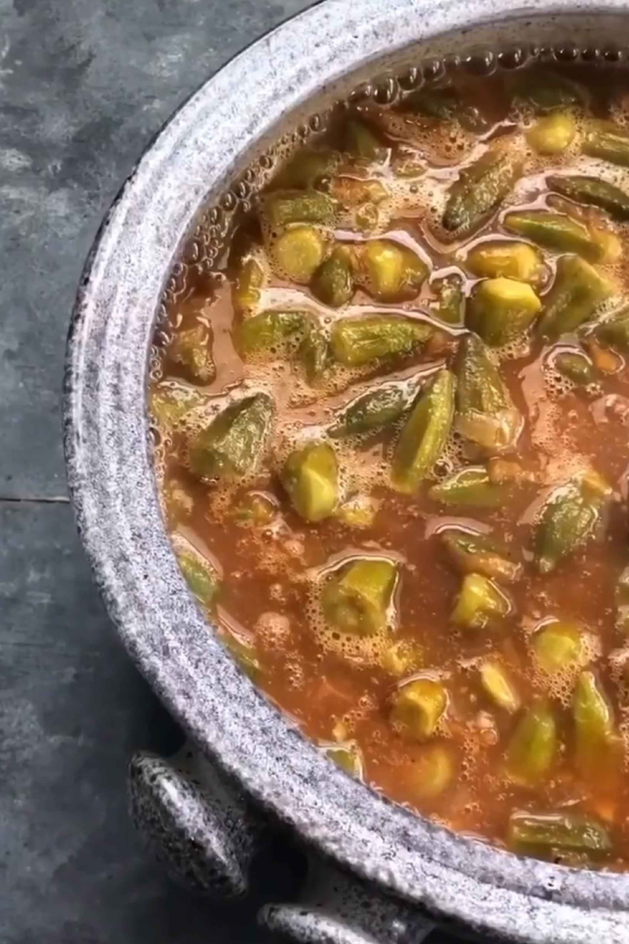 Tajine Bamya and Meat Cubes – Moomoo's EG