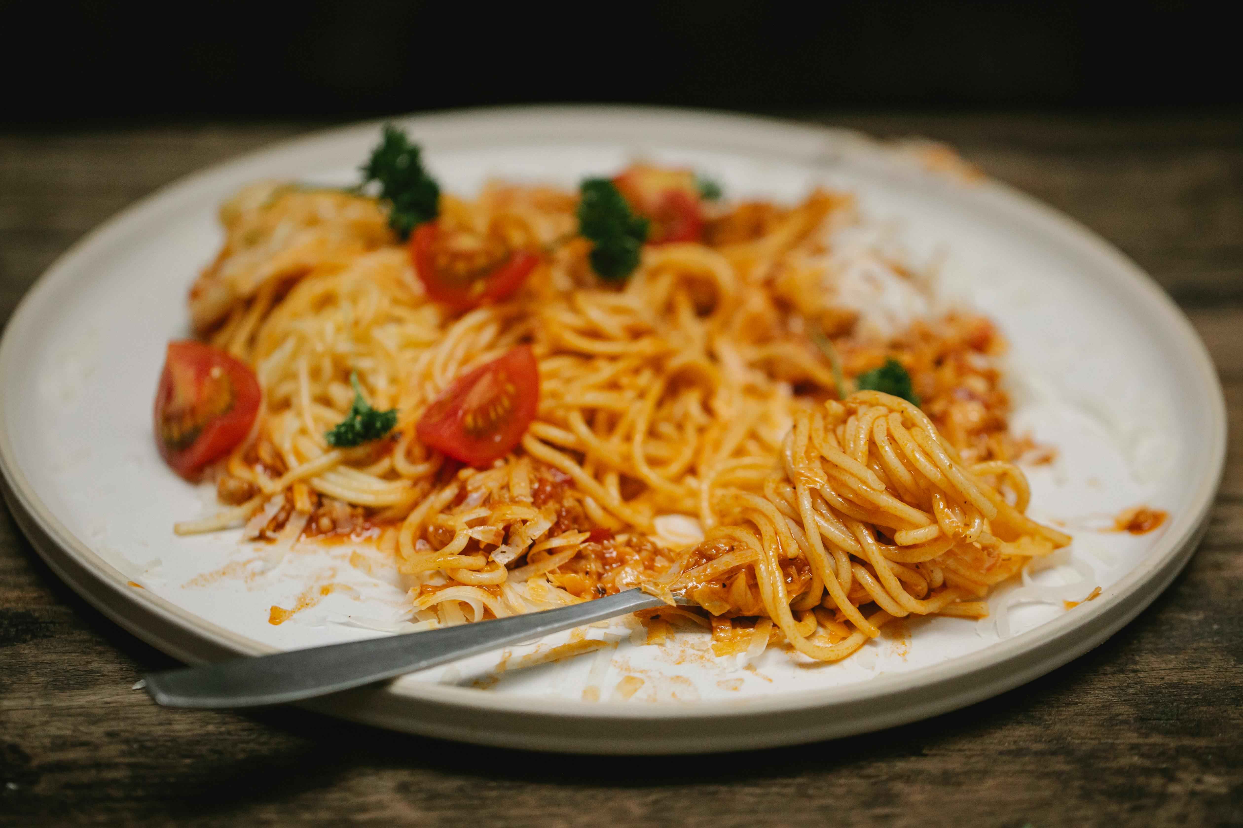 Cherry Tomato Pasta with Marinated Veal Kebab – Moomoo's EG